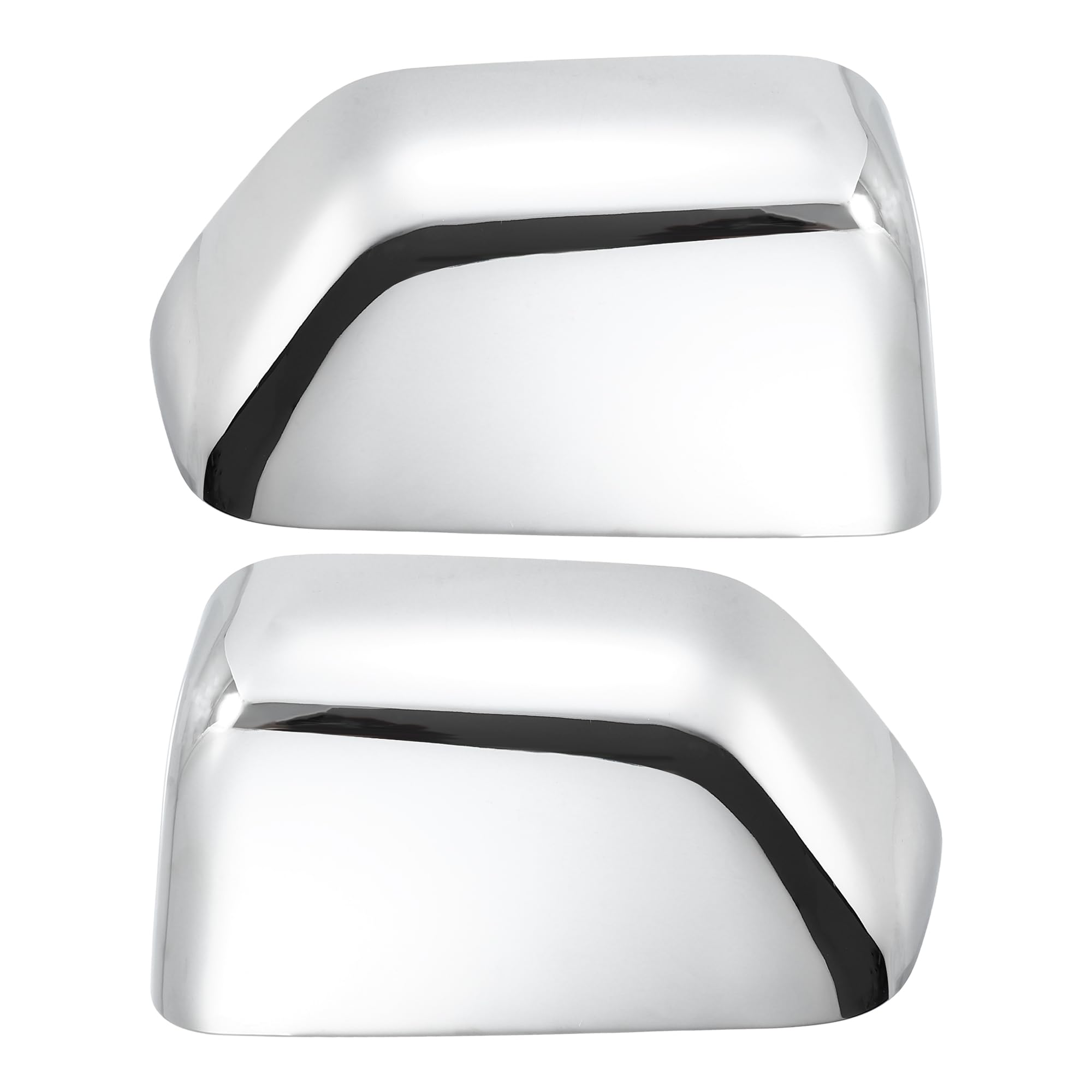 Amazon.com: uxcell 1 Pair Chrome Plated Top Half Mirror Cover for Ford ...