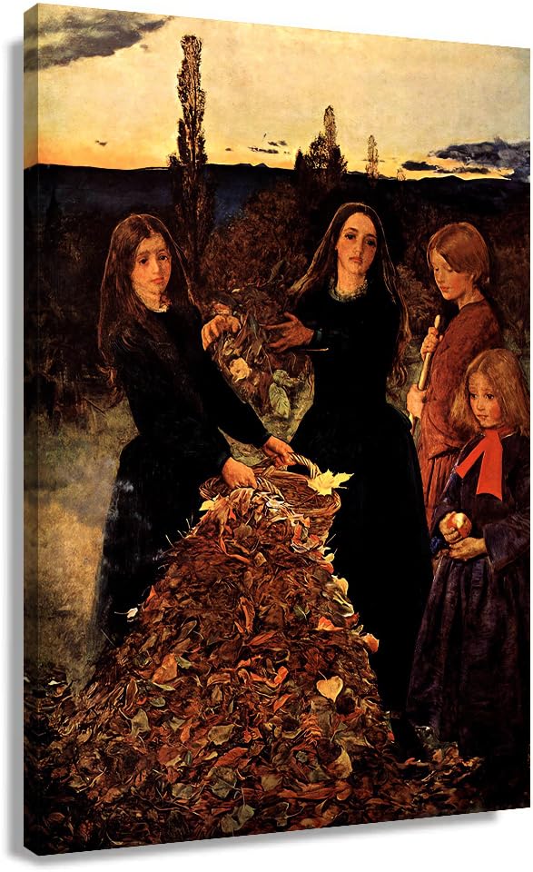Amazon.com: Triyend Pre-raphaelite Autumn Leaves Famous Paintings Wall ...