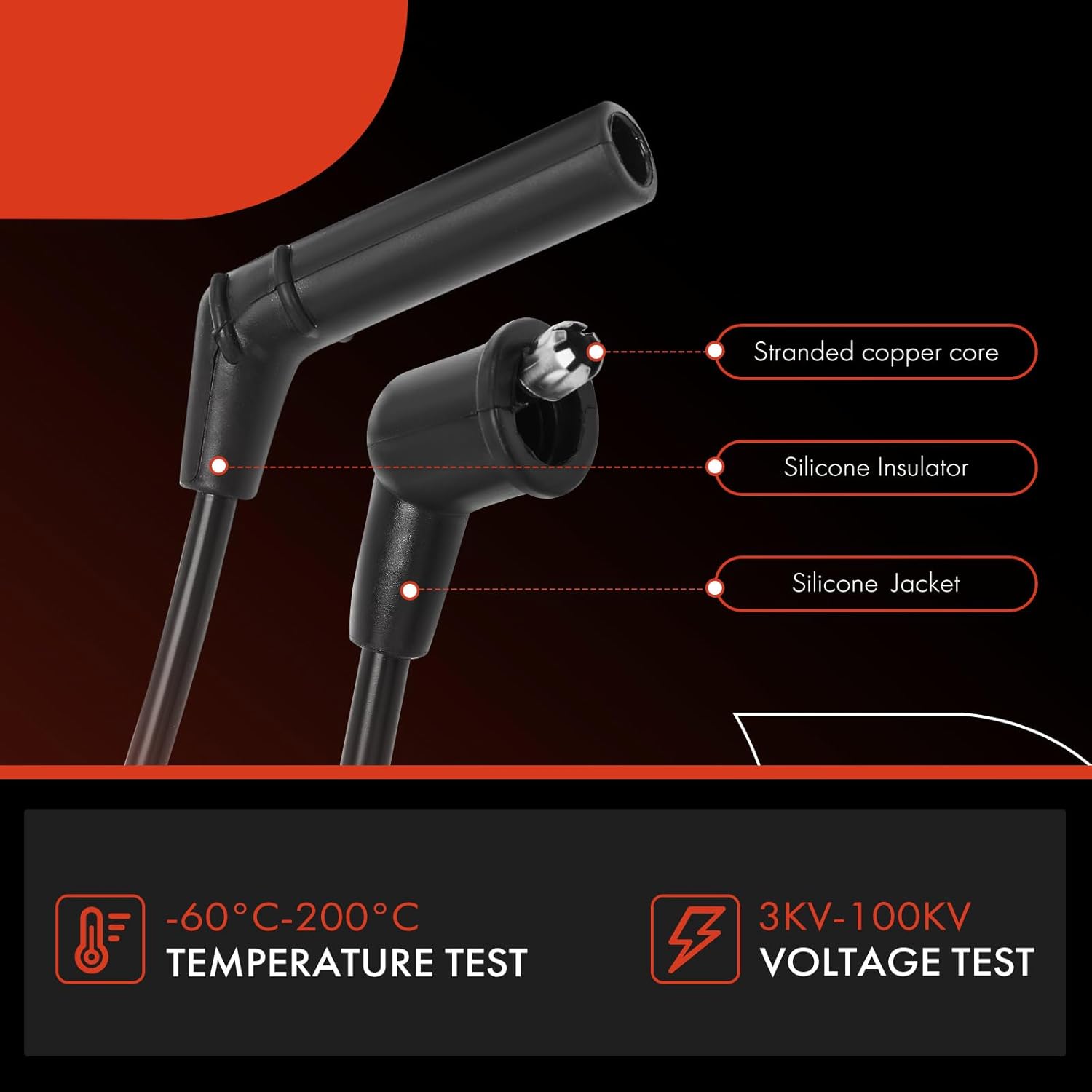A-Premium Juego de 7 cables de bujía de encendido compatibles con Dodge ...