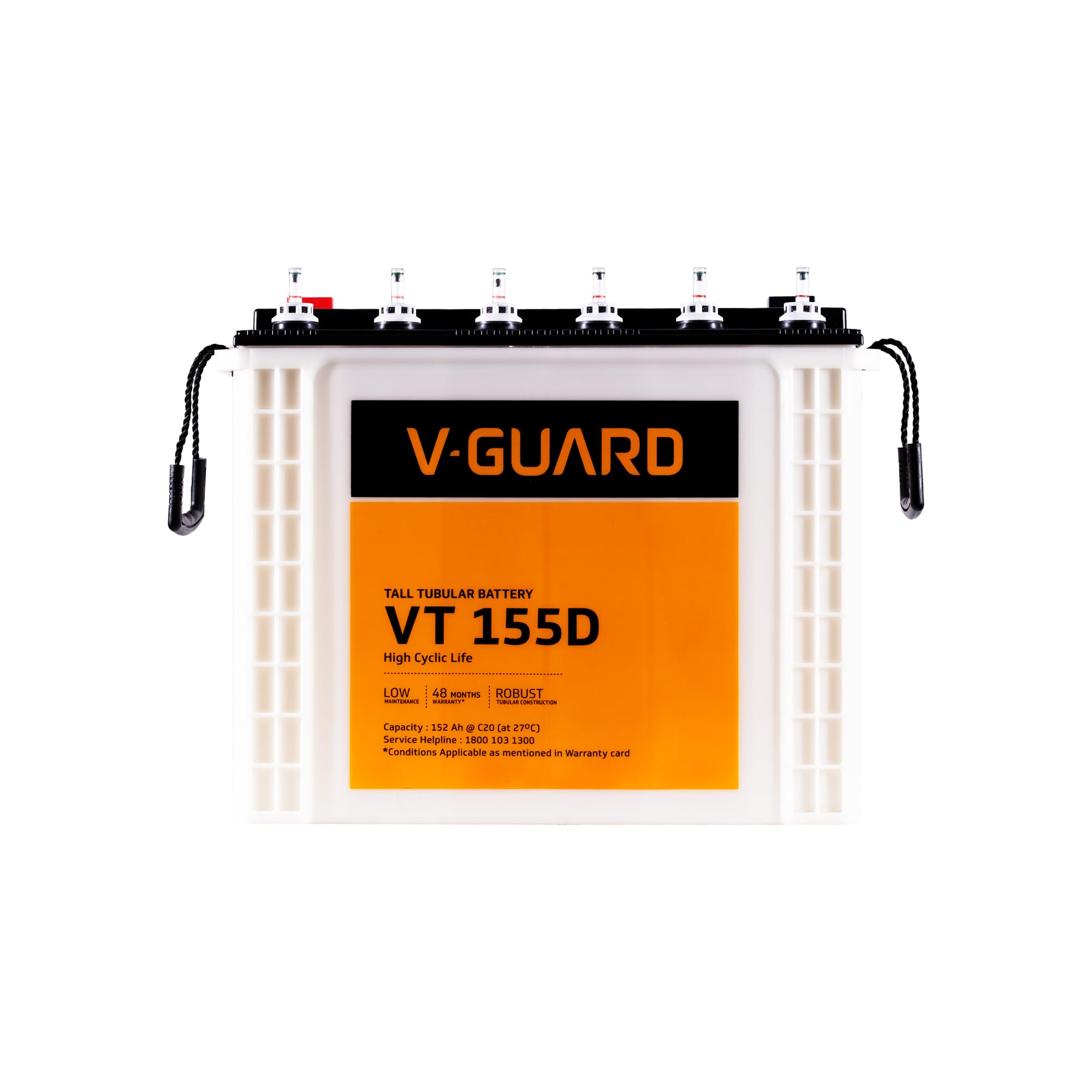 V-Guard VT155D Inverter Battery | Tubular Technology | High Backup ...