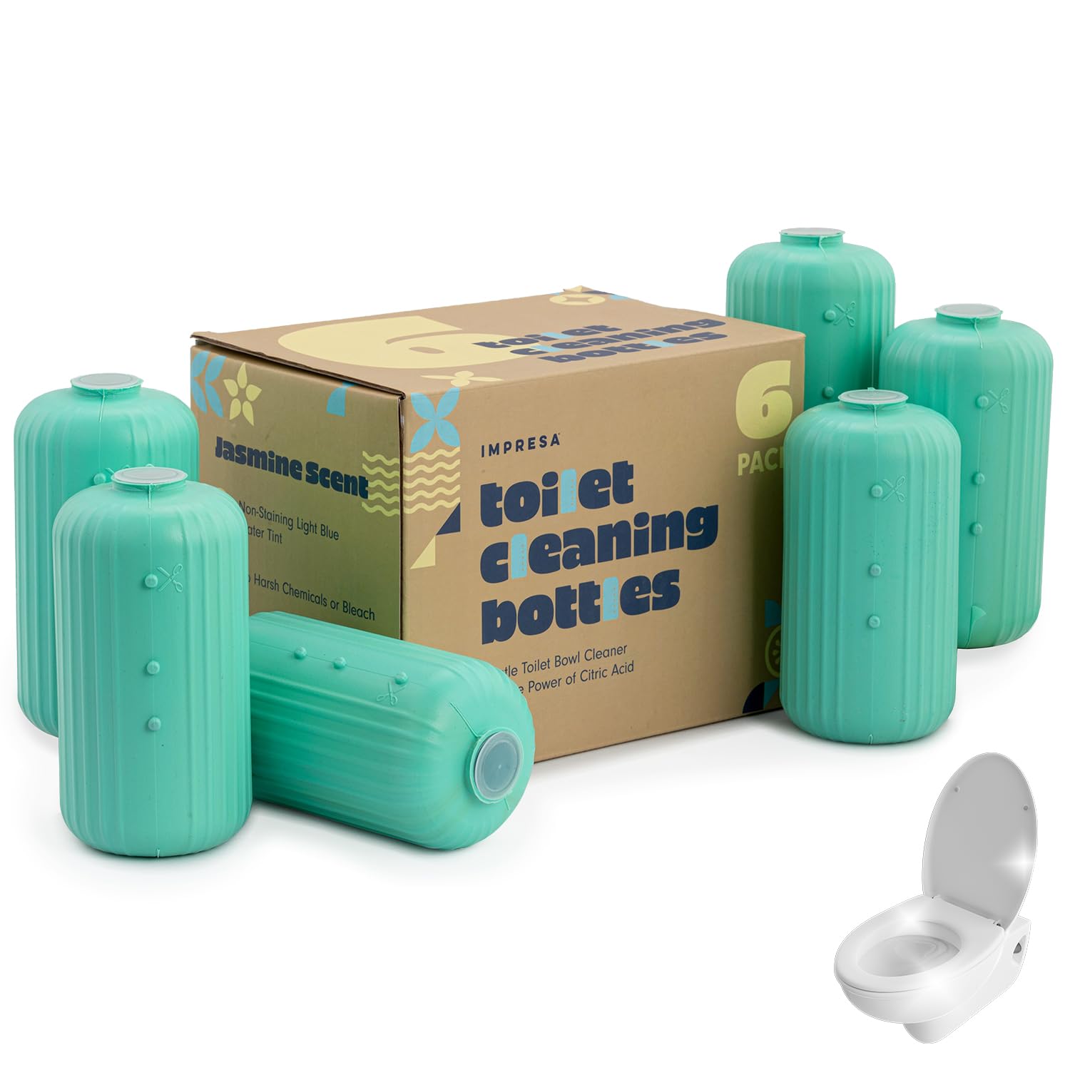 Amazon.com: IMPRESA [6 Pack] Automatic Toilet Bowl Cleaner System ...