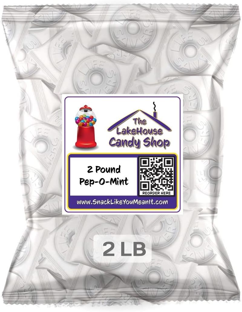 Amazon.com : Pep-O-Mint Hard Candy Bulk - 2 Lbs - Lifesavers ...