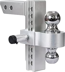 Amazon.com: Aluminum Adjustable Trailer Hitch, Heavy Duty Drop Hitch ...