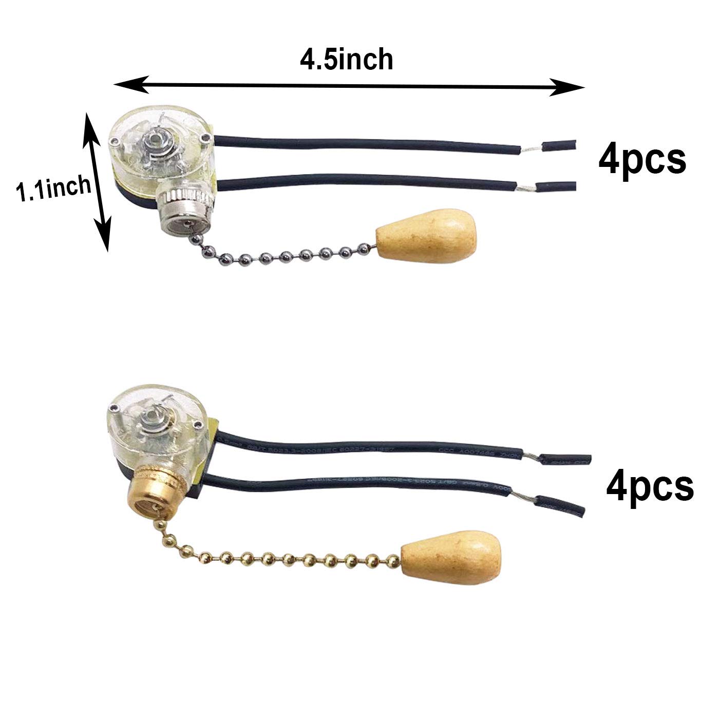 Snapklik.com : Pull Chain Switch, Ceiling Fans Lamps And Wall Lights ...