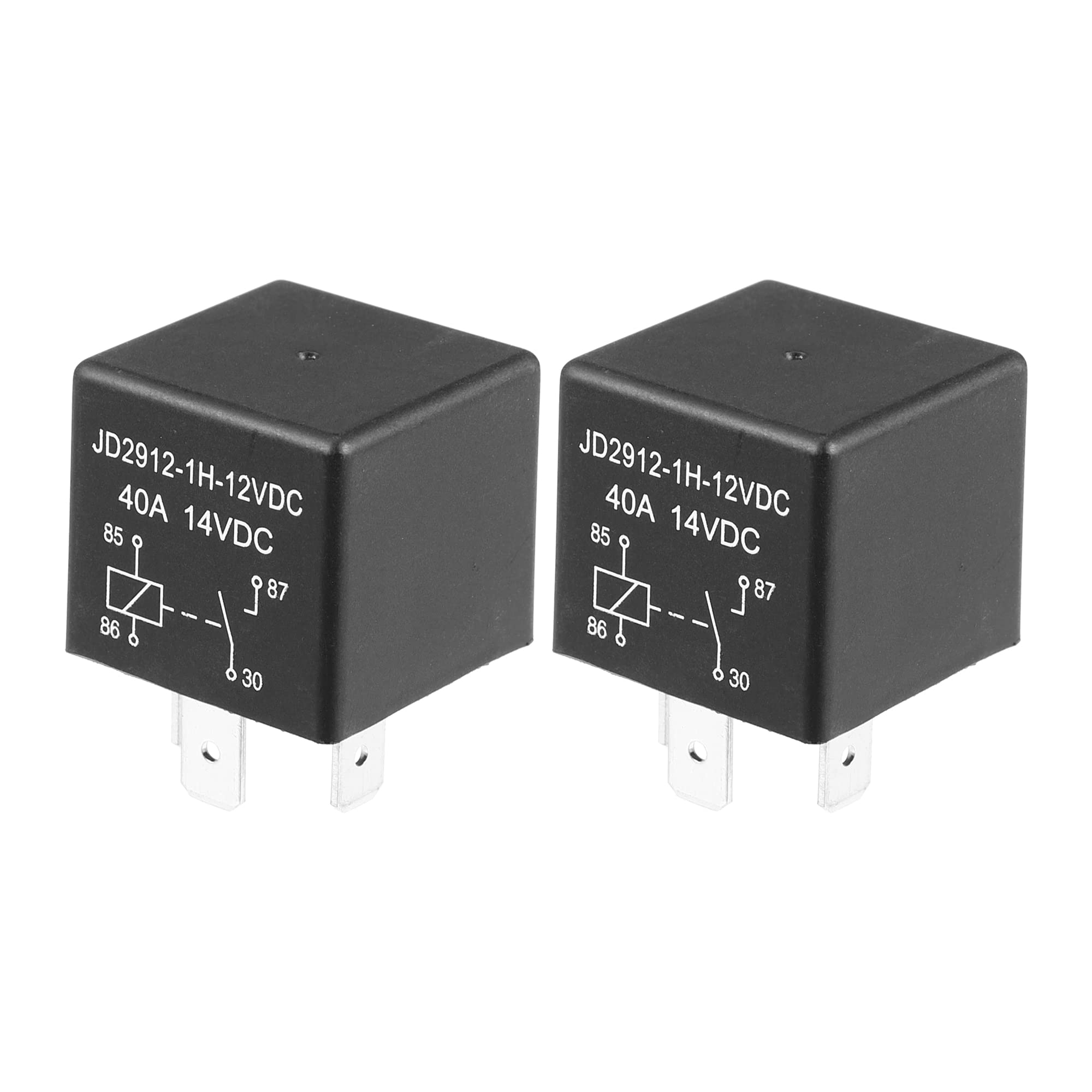 Snapklik.com : 2 Pcs Car Relay 4 Pin 12V 40Amp SPST Model JD2912-1H ...