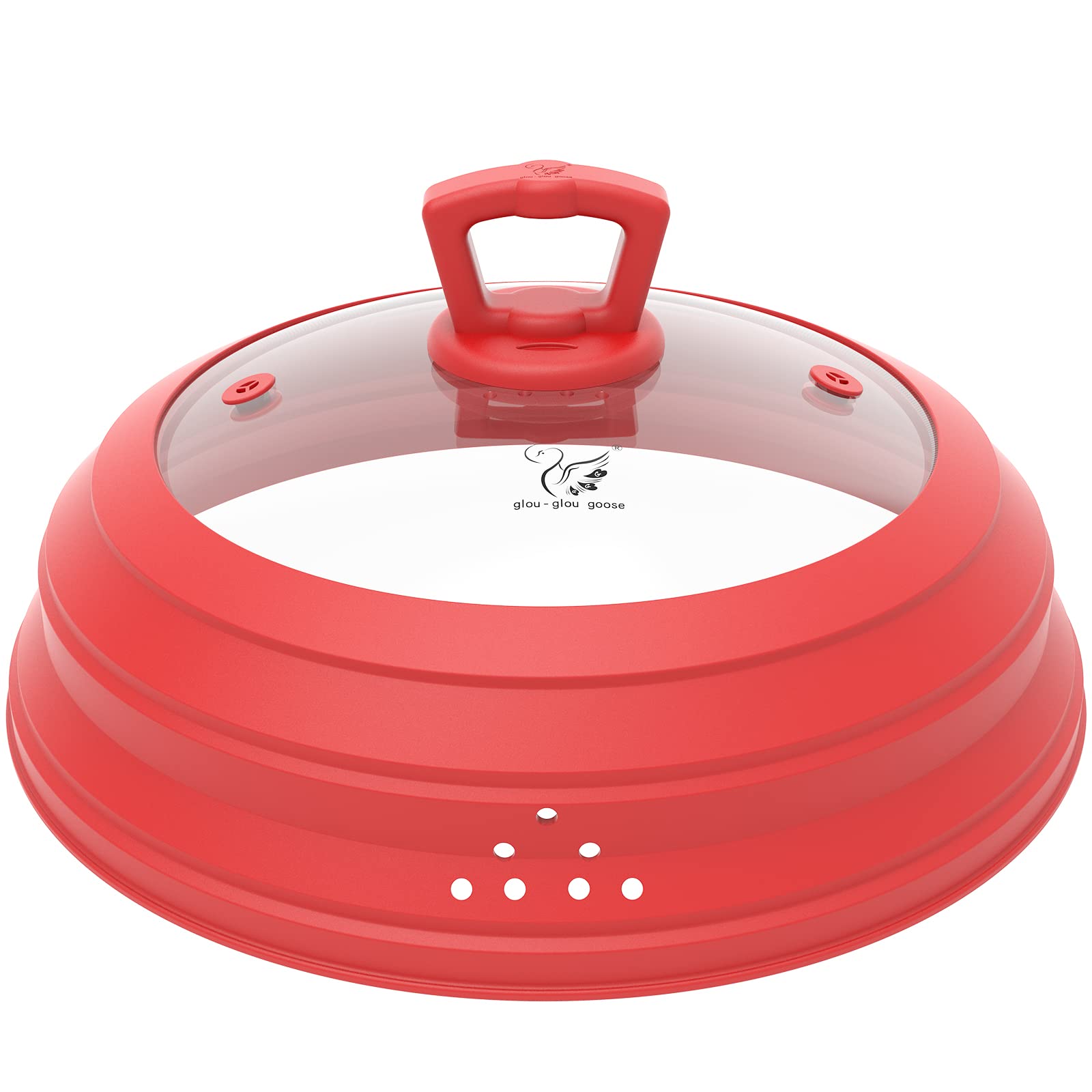 Microwave Splatter Cover Vented Glass Cover Splatter Guard Lid with ...