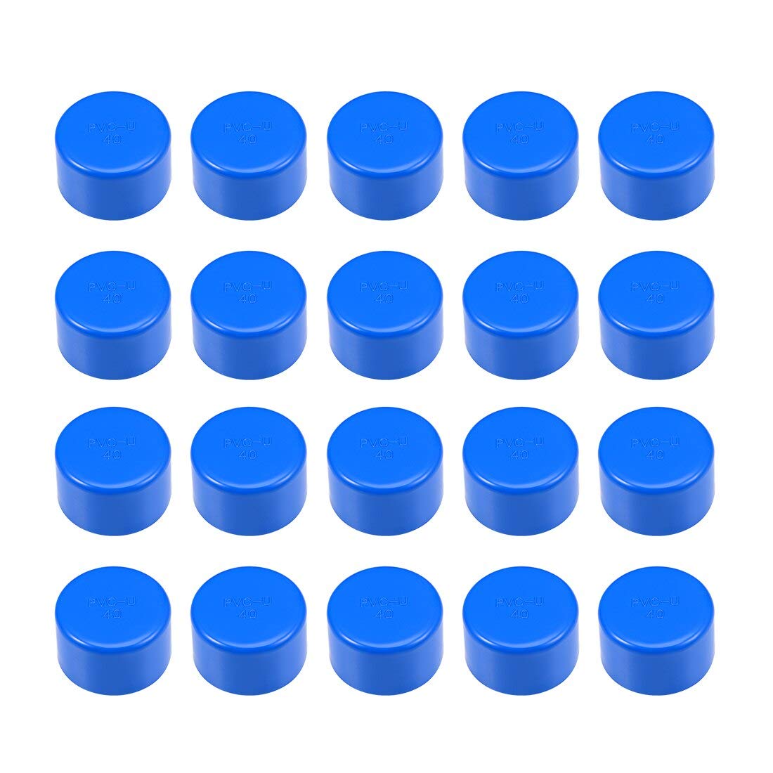 Buy 40mm PVC Pipe Cap Fitting, Slip End Caps DWV(Drain Waste Vent) Blue ...