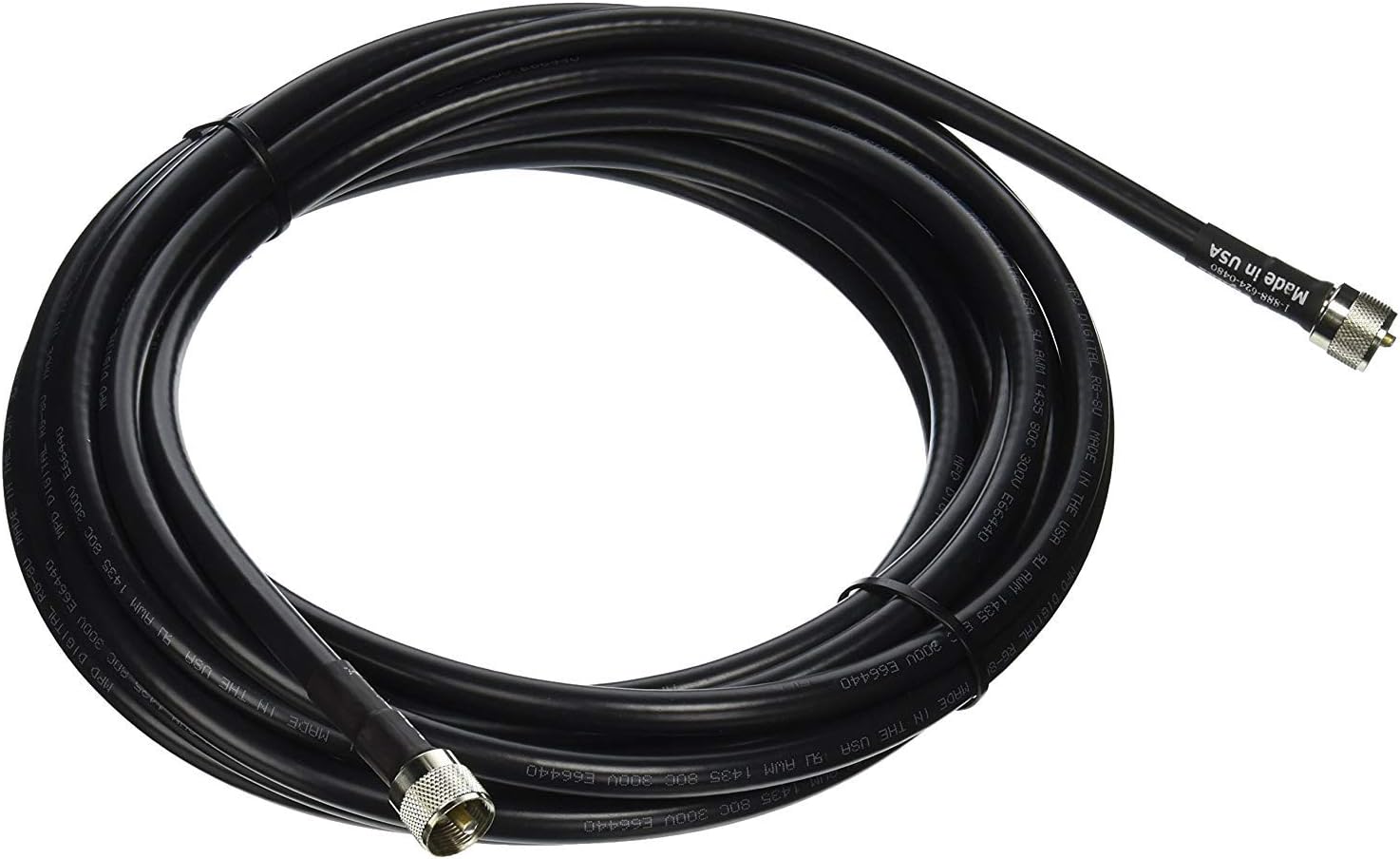 Amazon.com: MOOKEERF PL259 CB Coax Cable, 25ft RG8 UHF Male to Male Cable PL-259 Coaxial Cable ...