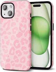 Amazon.com: Svanove Cheetah Print Phone Case for iPhone 15 Plus Case Girly, Cute Leopard Case ...