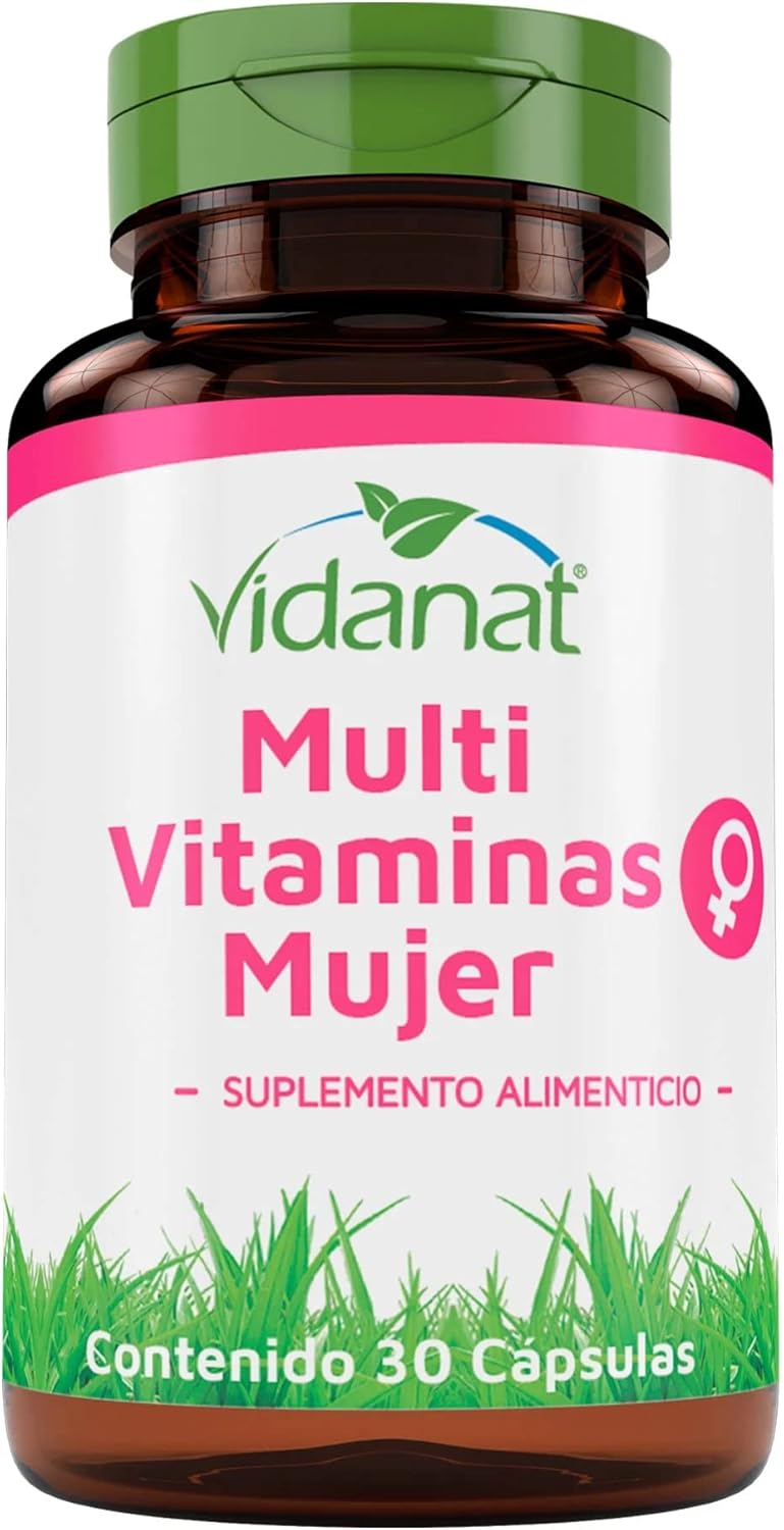 Vidanat Multivitaminico para Mujer 30 Cápsulas : Amazon.com.mx: Salud y ...
