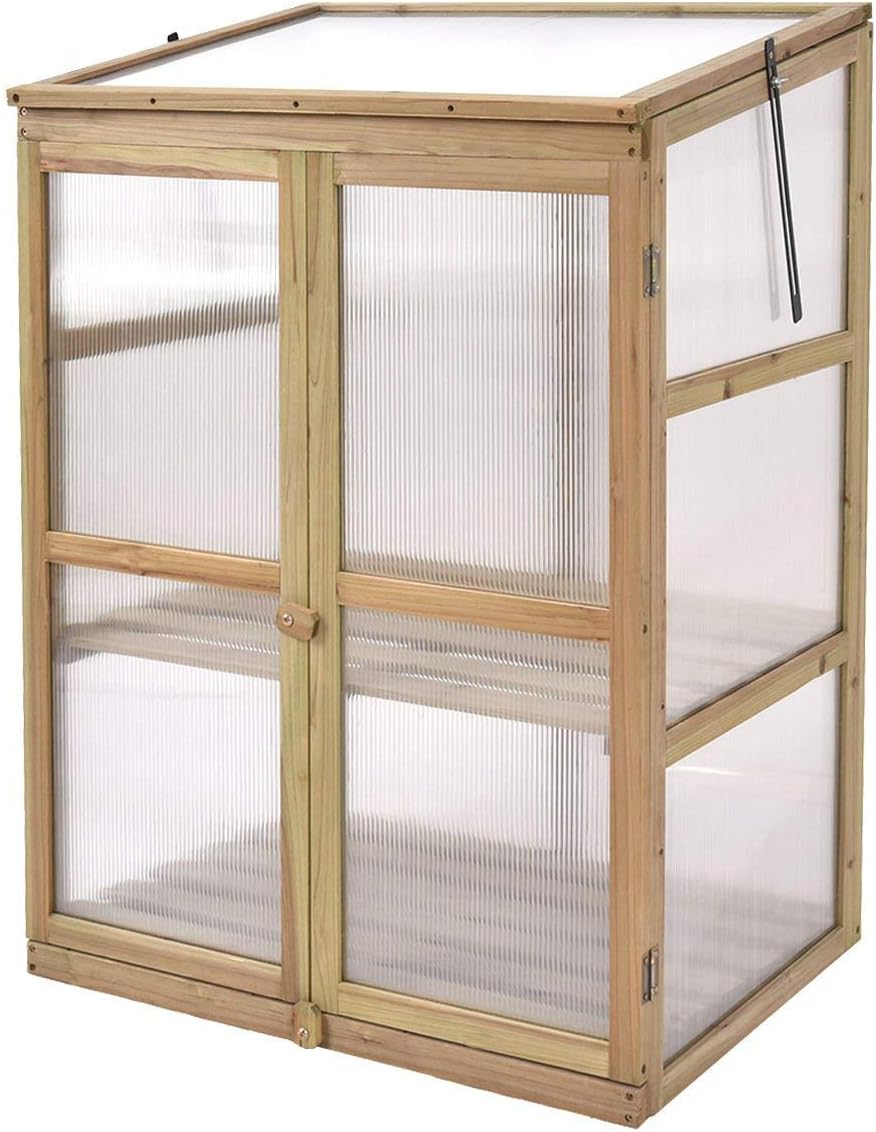Amazon.com: Esschert Design GT32 Hardwood Small Greenhouse : Everything ...