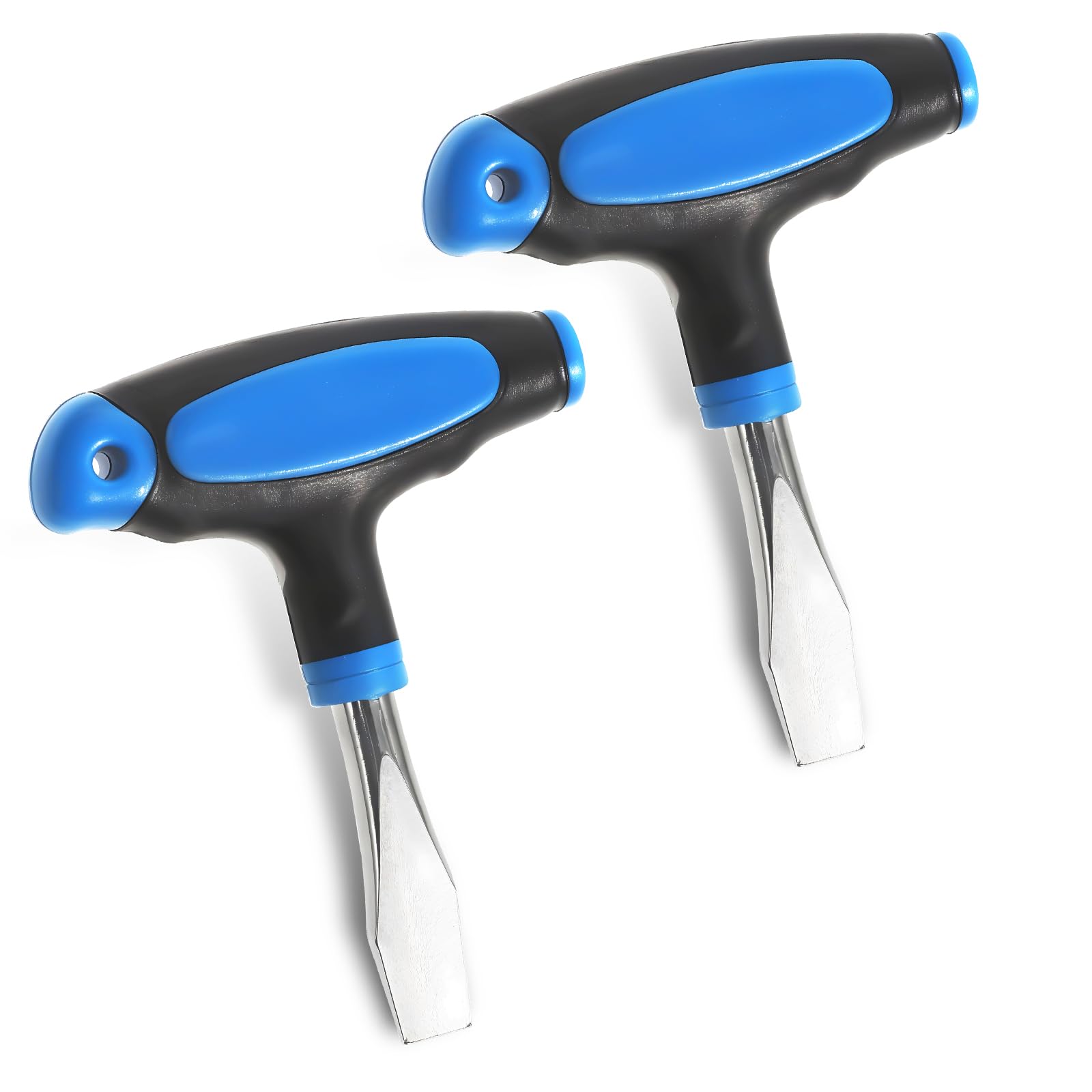 2 PcsT Handle Flat Head Screwdriver, 10mm T Handle Slotted Screwdriver ...