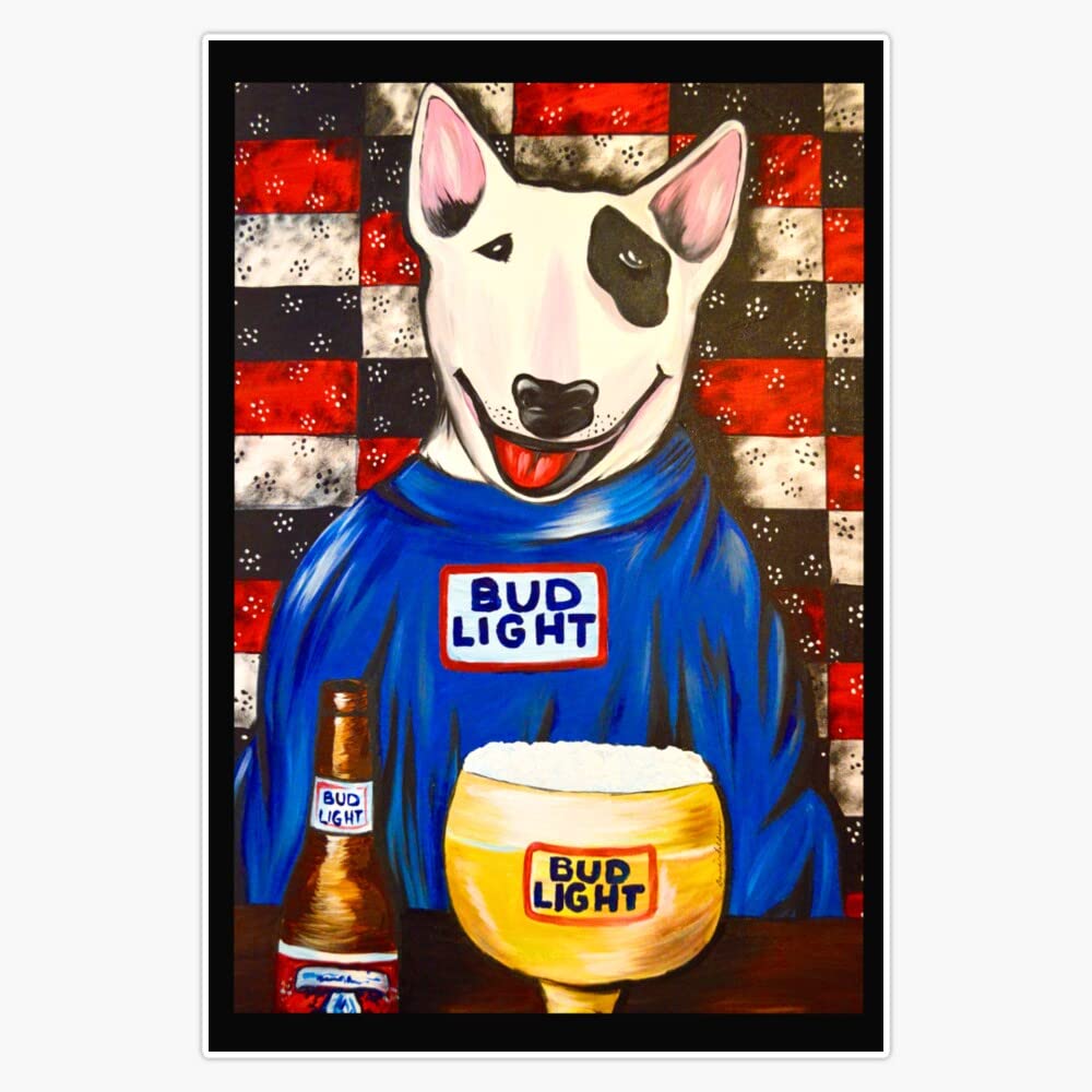Amazon.com: Spuds Mackenzie Vinyl Sticker Laptop Decal Waterproof 5 ...