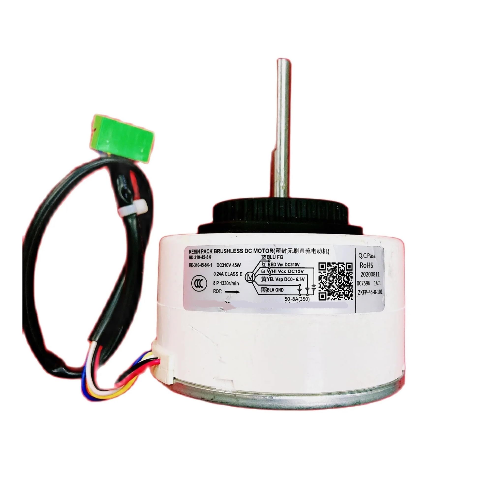 Air Conditioning DC Fan Motor ZKFP 45 8 111 3 ZWK465B00501 RD45HA2 ...