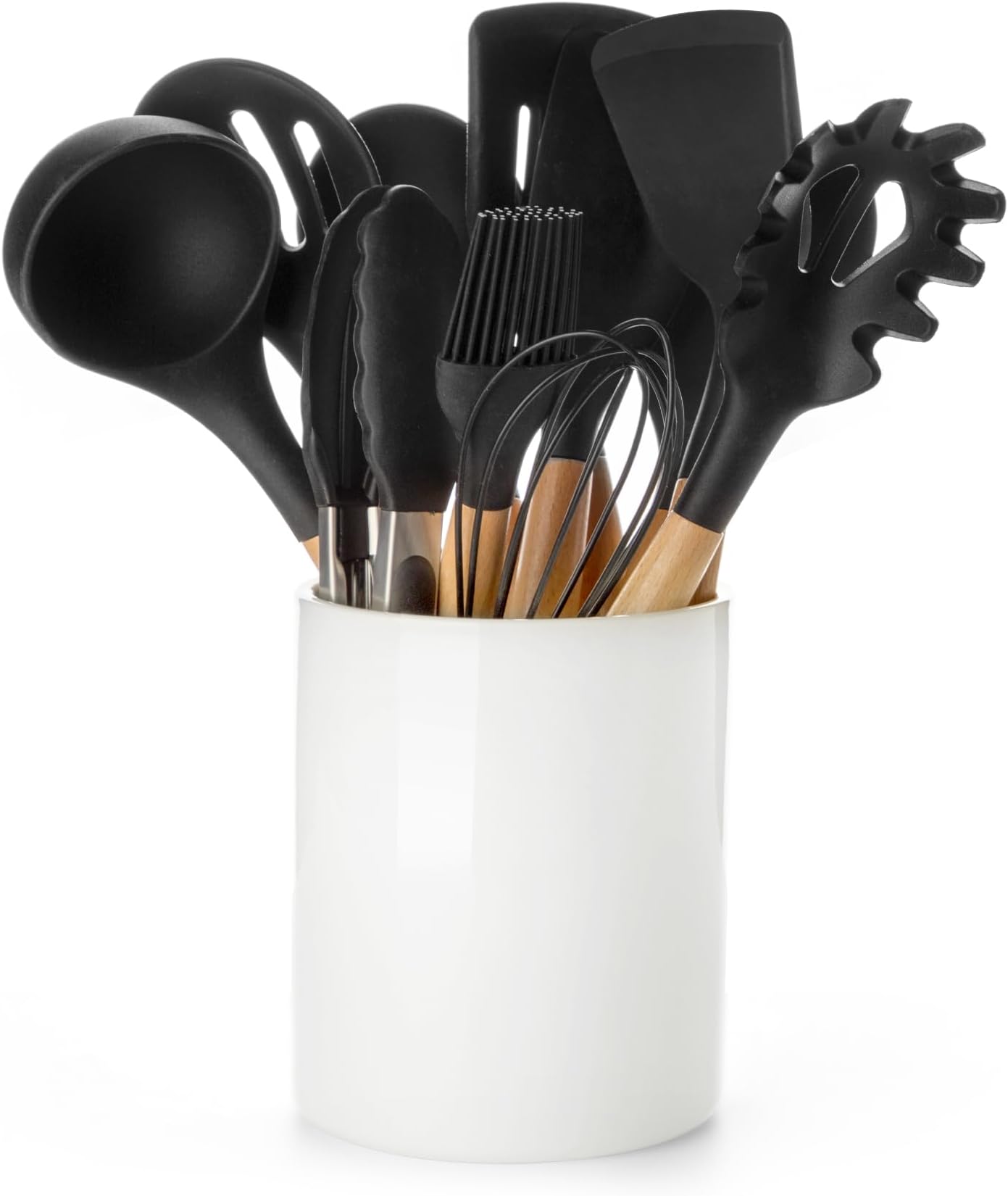 Amazon.com: Umite Chef Kitchen Cooking Utensils Set, 33 pcs Non-Stick ...