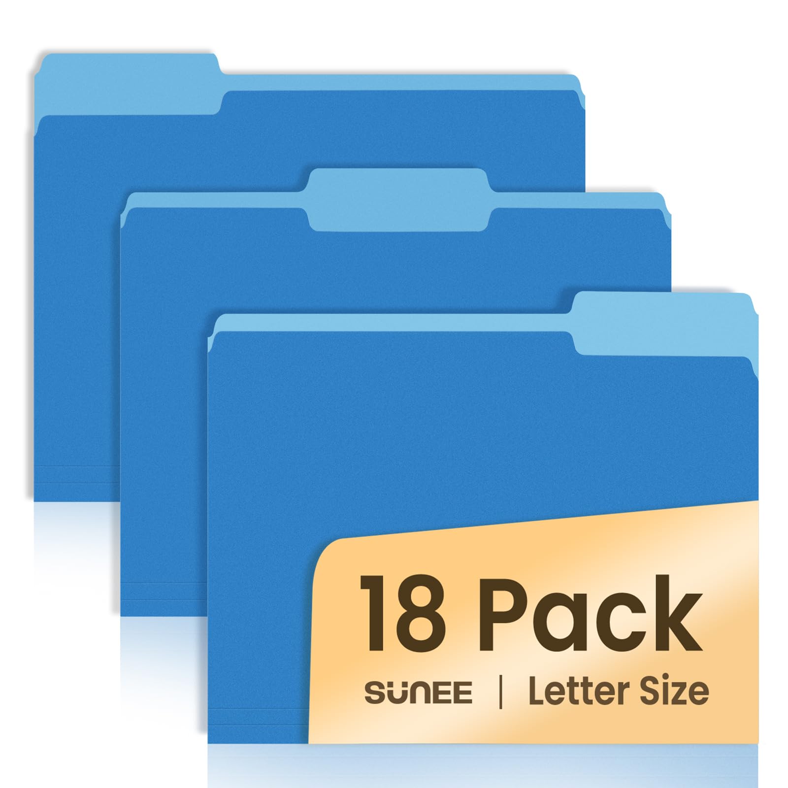 Snapklik.com : File Folders, 18 Pack Manilla Folders 8.5 X 11, Colored ...