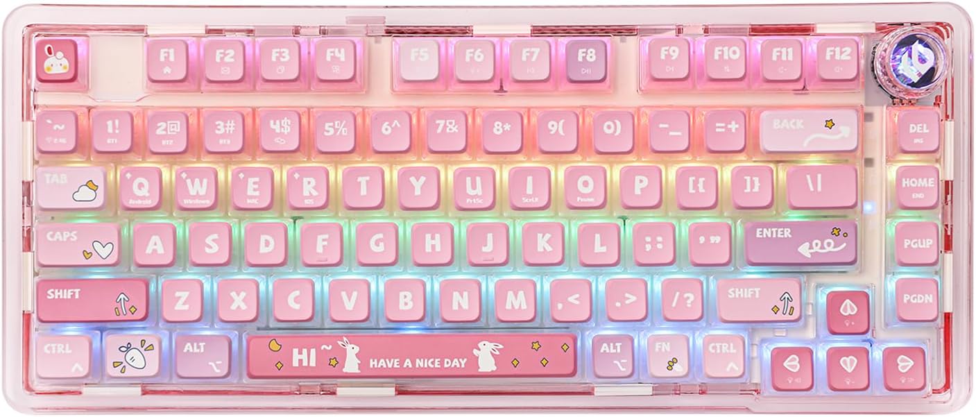 Amazon.com: MageGee SKY81 75% Wireless Gasket Mechanical Gaming ...