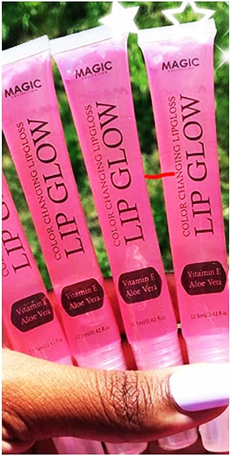 Amazon.com : Magic Collection Lip Glow Color Changing Lip Gloss (1 Tube ...
