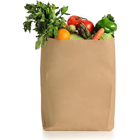 Amazon.com: BagDream 10x6x14 Small Grocery-Bags-Kraft-Brown-Paper ...