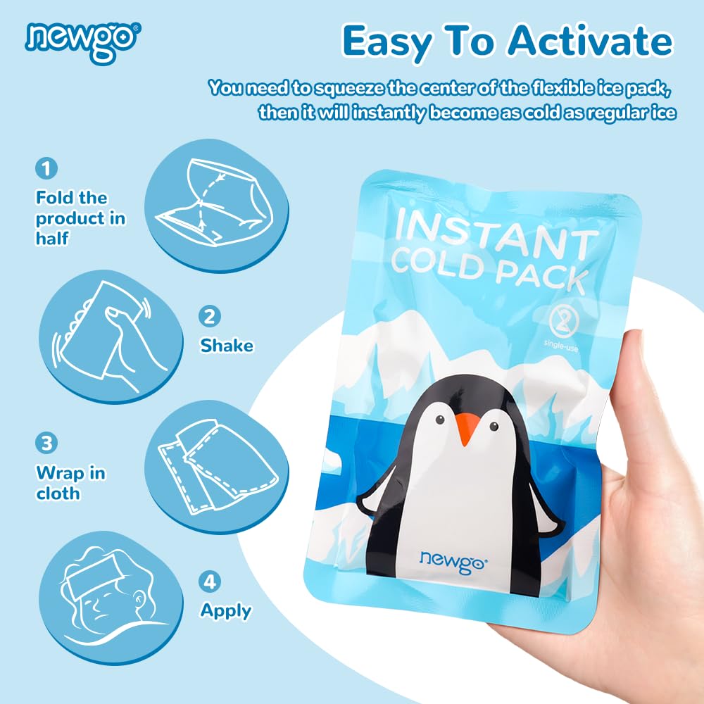 Snapklik.com : NEWGO Instant Cold Ice Packs For Kids Sports Injuries ...