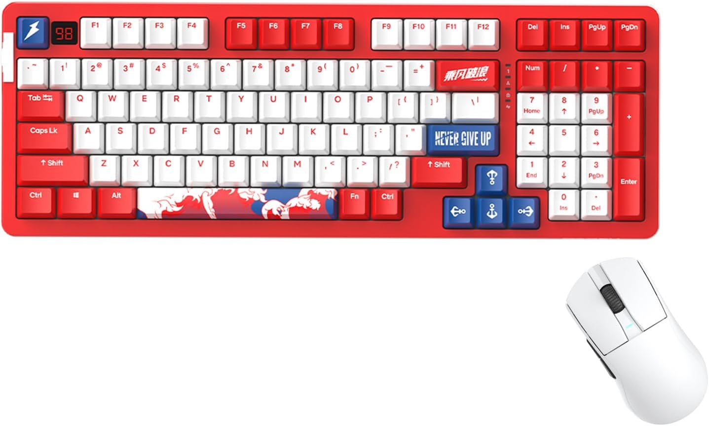 Amazon.com: DAREU Christmas Red Gaming Keyboard and Mouse Combo:A950 ...