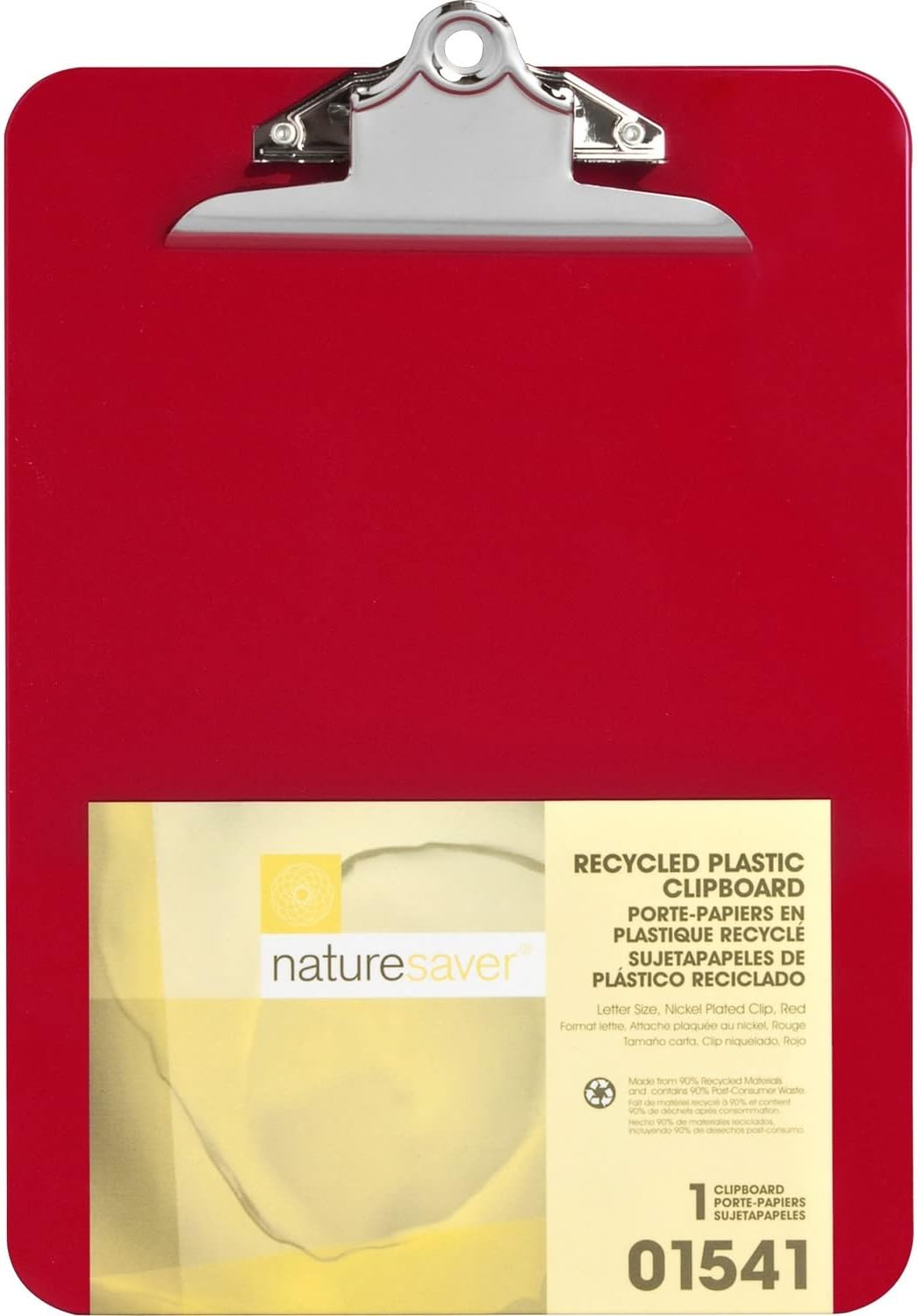 Amazon.com : Recycled Plastic Clipboards, 1" Capacity Color: Red ...