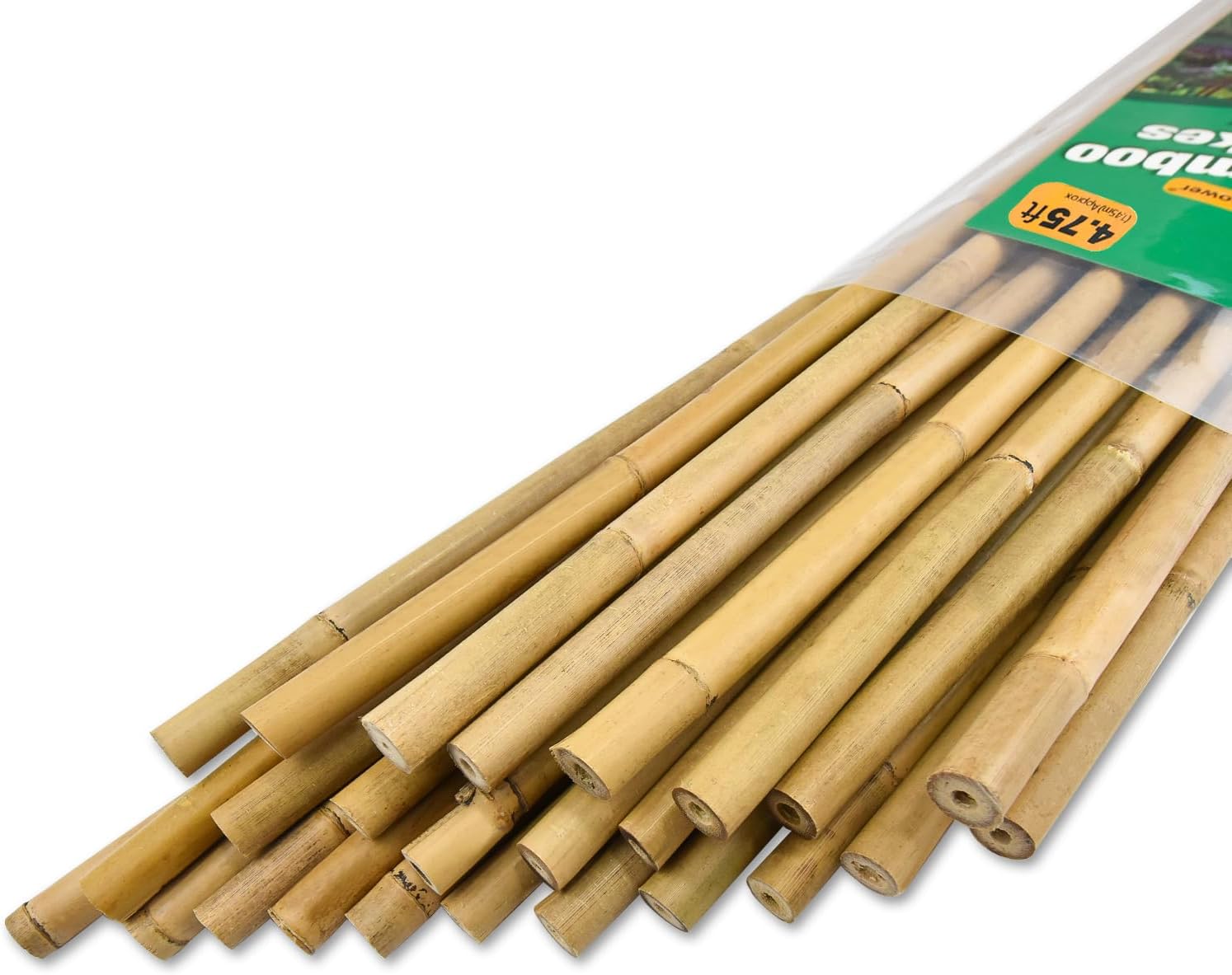 Amazon.com : Jollybower 25pcs 1/2" D Thicker Heavy Duty Bamboo Stakes ...