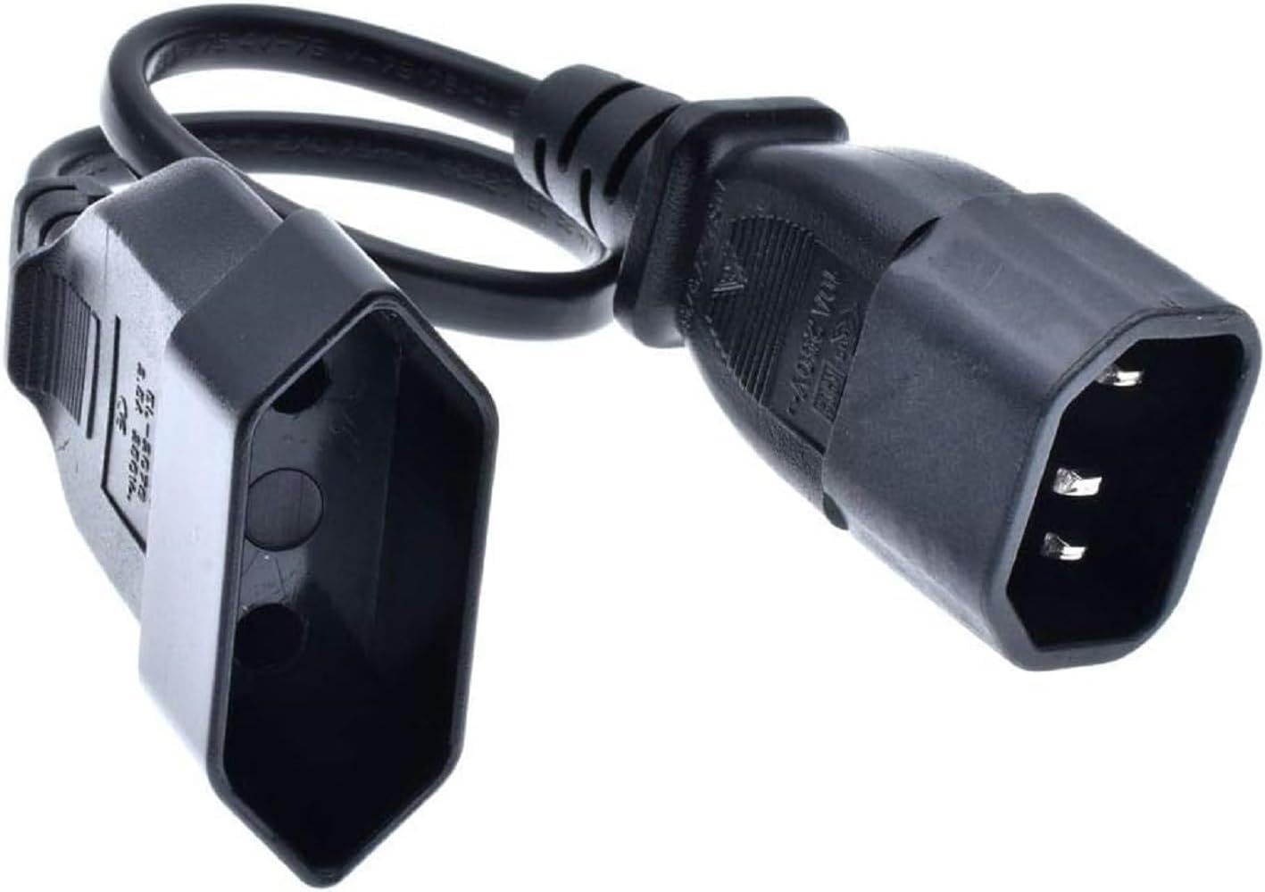 Amazon.com: Toptekits C14 to EU4.0 Power Cord, IEC 320 C14 to EU Europe ...