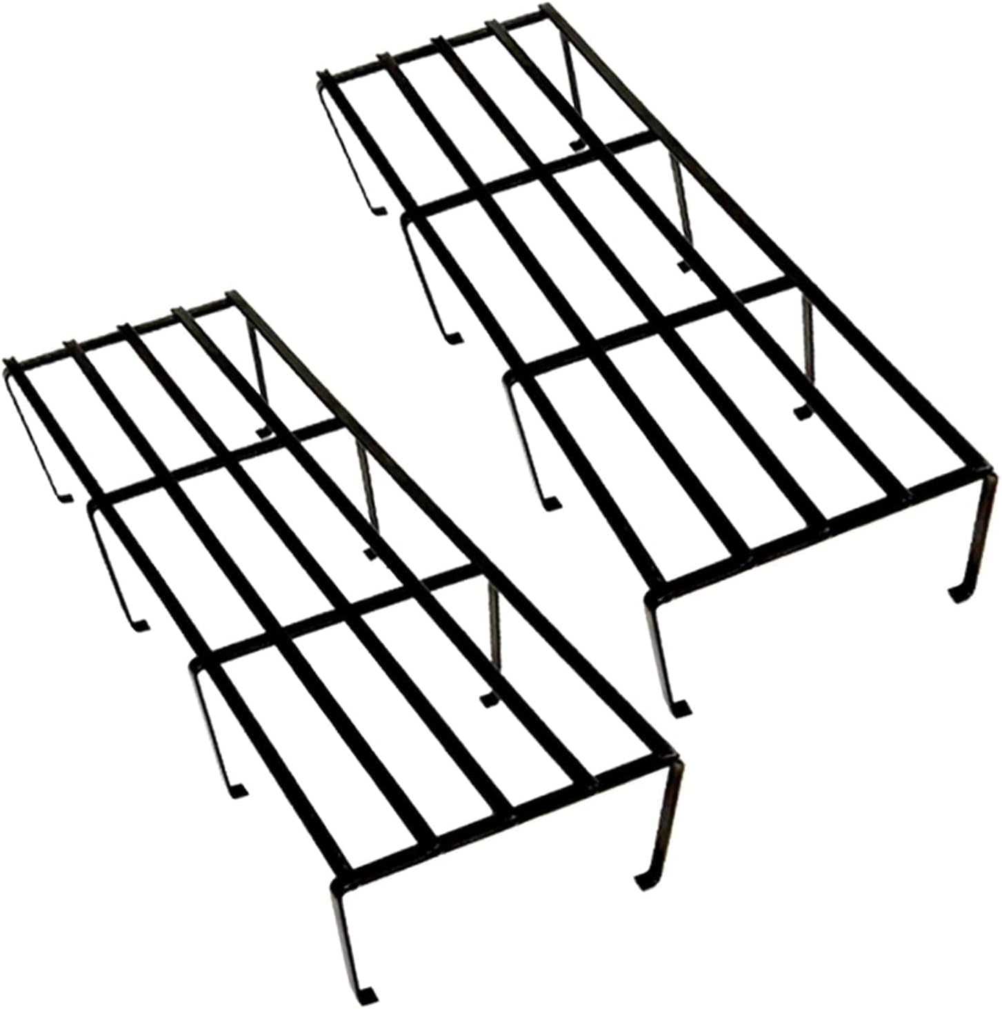 BonKaso Premium Rectangular Anti-Rust Metal Plant Stand Set (Pack of 2 ...