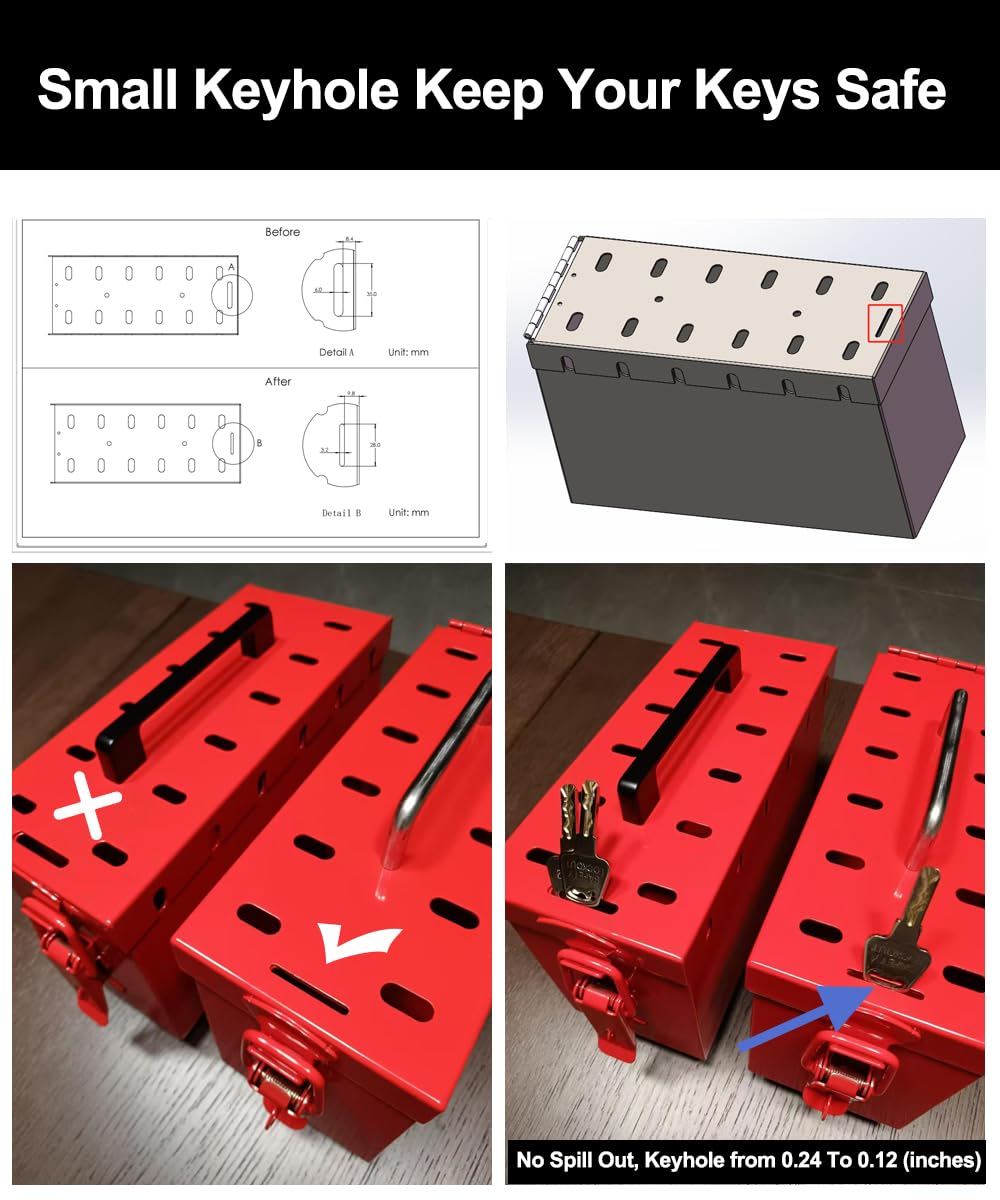 Safety Lock Box Mua Lockout Tagout Group Lock Box Loto Boxes For OSHA ...