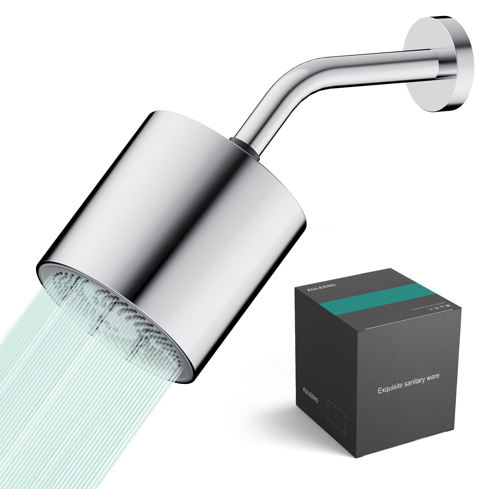 Rainfall Shower Head - 5" Thickened High-Pressure Shower Heads with ...