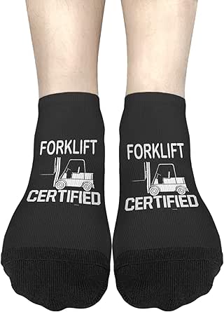 Amazon.com: Generic Forklift Certified Crew Socks For Men No Show ...