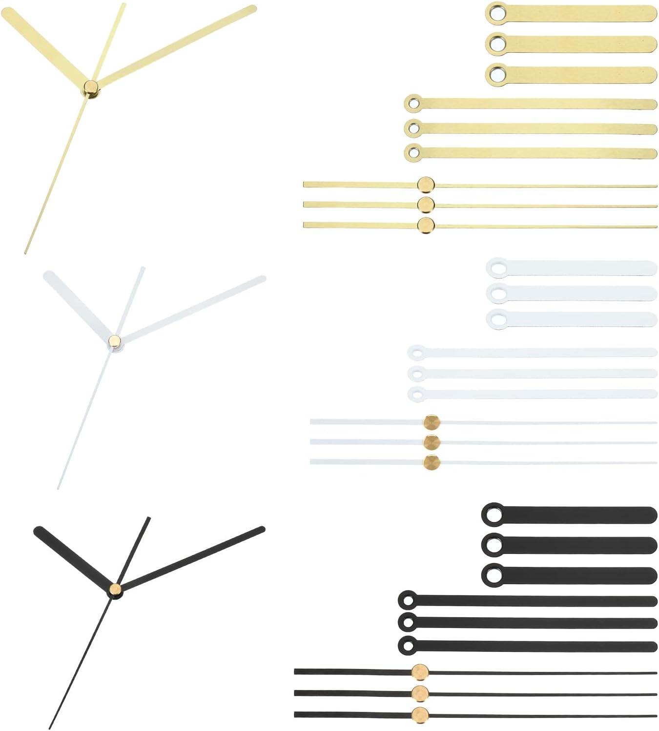 Amazon.com: PATIKIL Replacement Clock Hands Kit, 12 Set Replacement ...