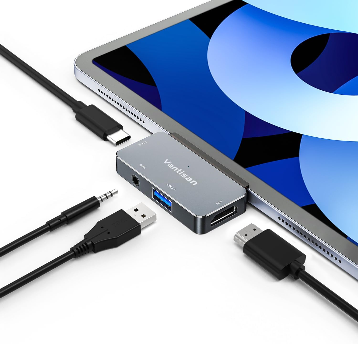 Adaptador para iPad Pro USB C Hub 11/12.9 2022-2018/iPad Air 4/5/iPad ...