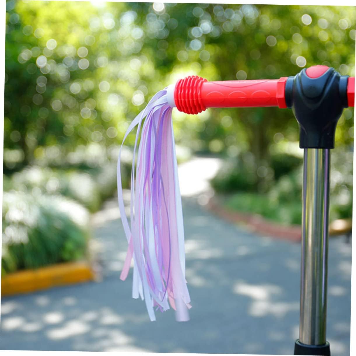 Kisangel 24 Uds. Color morado decorativo Bicicletas Borla Cinta ...