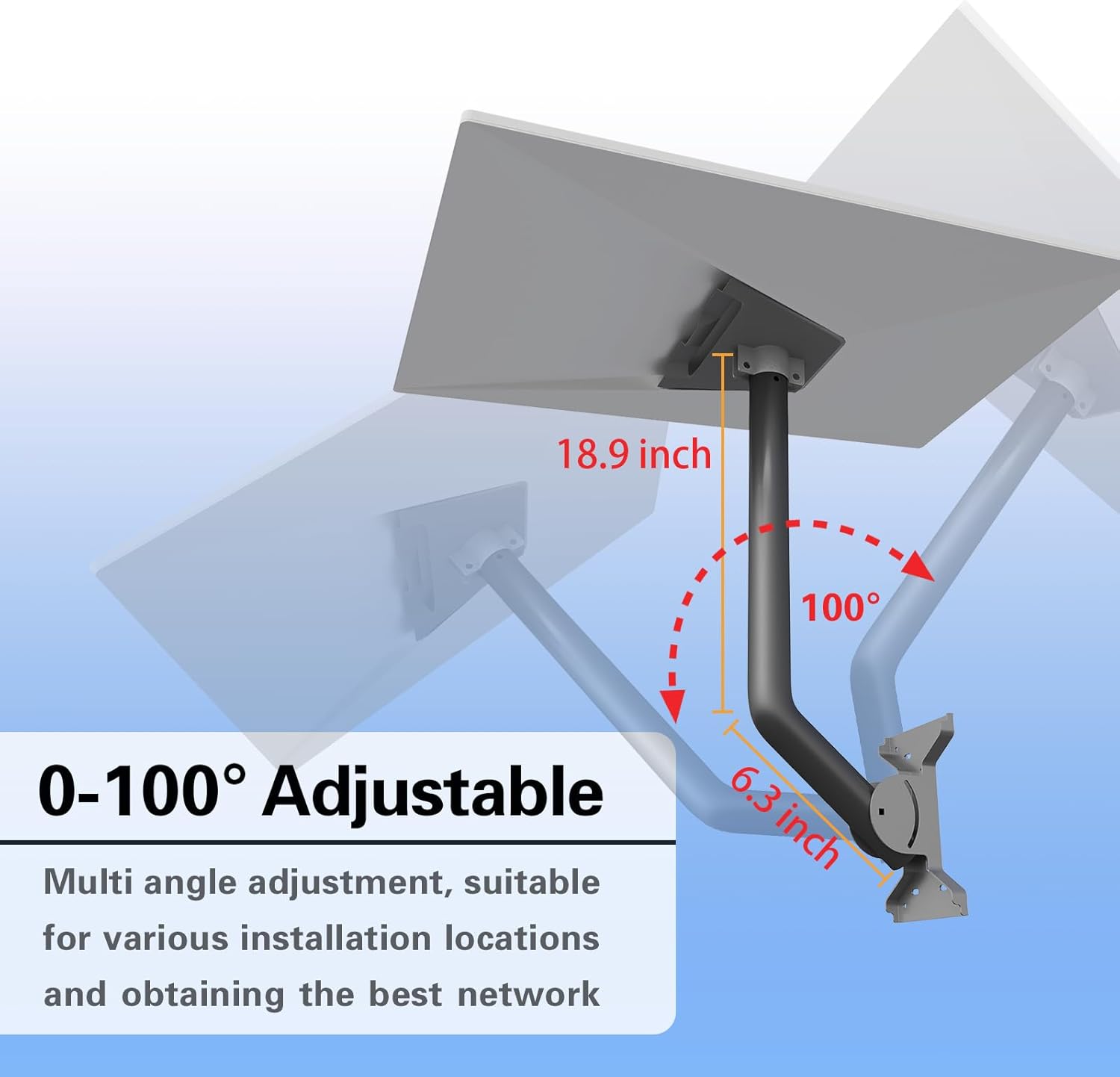 Starlink Gen3 Mount,Starlink Gen 3 Pipe Adapter,Premium Starlink Gen3 ...