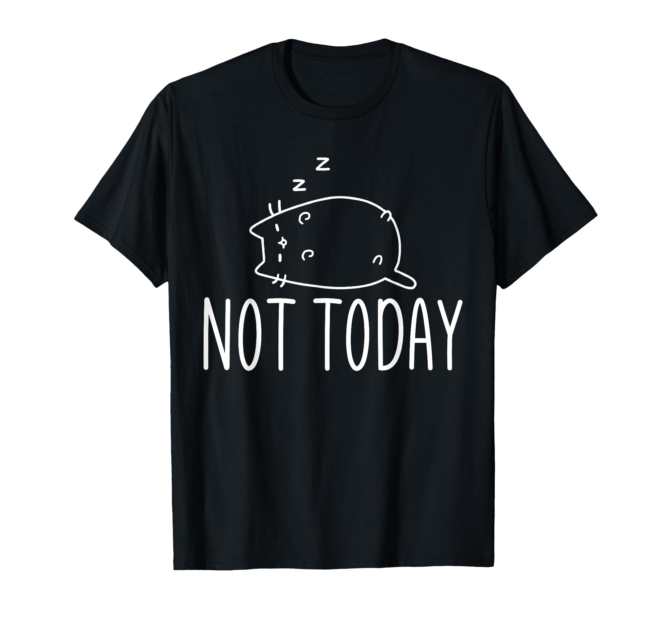 Amazon.com: Not Today Crazy Cat T-Shirts Graphic Cute Funny T-Shirt ...