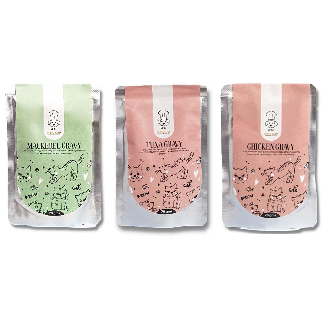 Puppy Chef High Protein Wet Cat Food and Kitten Food Combo Pack 420 g (70g X 6 Pouches ...