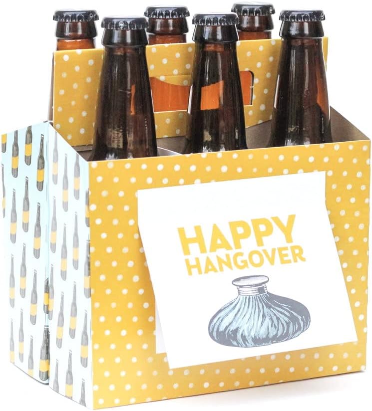 Amazon.com: Beer Greetings Happy Hangover Set of Four : Office Products