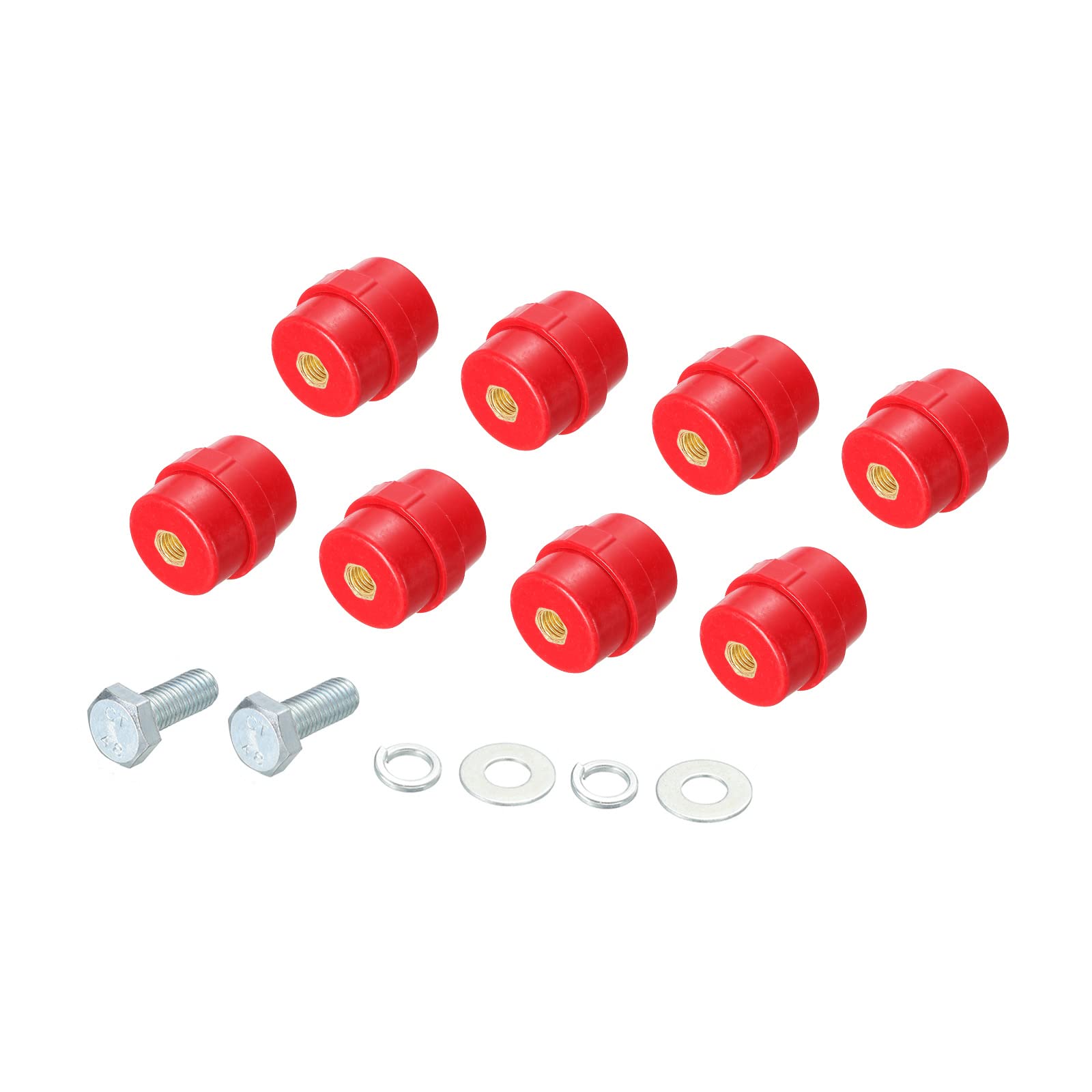 PATIKIL Insulator 8pcs SM40 High-Strength Polyester Standoff Insulators with M10 Screws for ...
