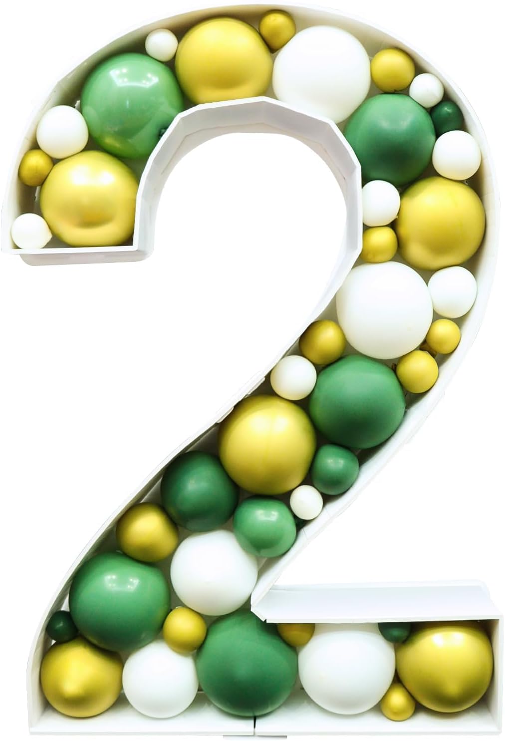 Amazon.com: 3FT Mosaic Numbers for Balloons, Number 2 Ballon Frame for ...