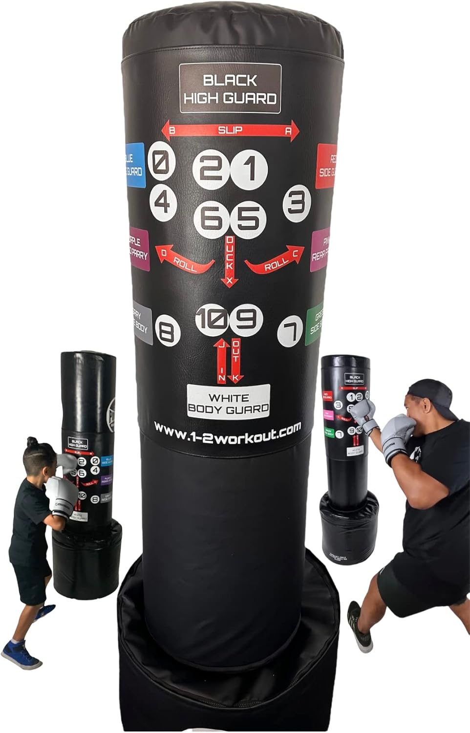 Amazon.com : 1-2 WORKOUT Southpaw Boxing Bag Sleeve, Coded Boxing ...