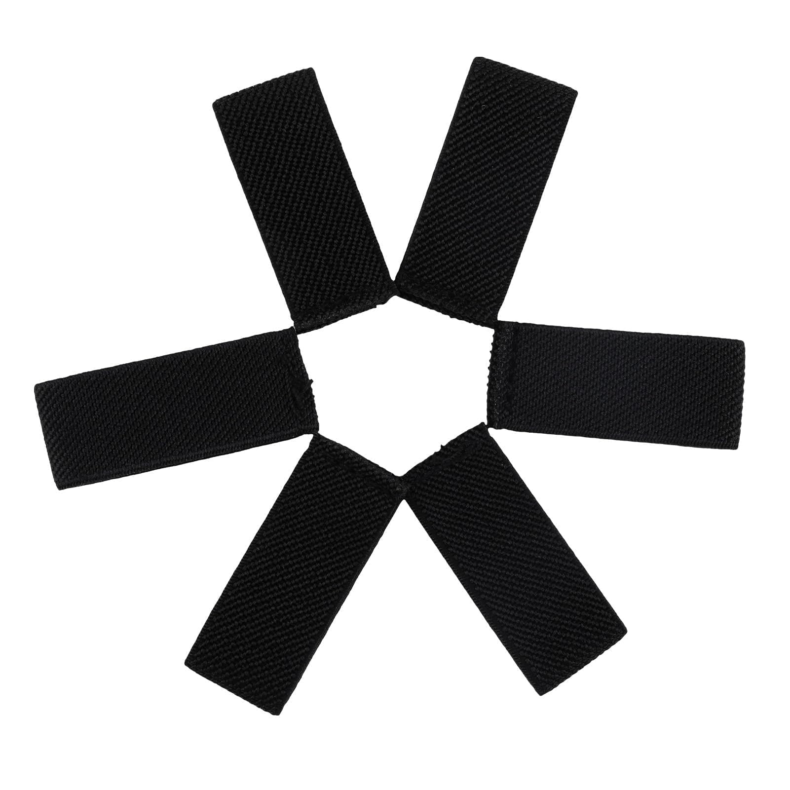 Jawfait 6 Pcs Black Elastic Belt Keepers, Nylon Adjustable Belt Loop ...
