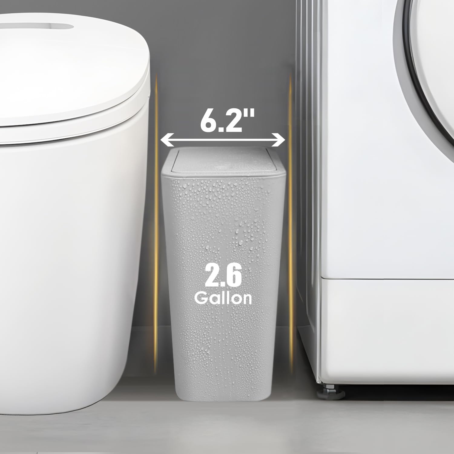 Snapklik.com : TIPGO Bathroom Trash Can