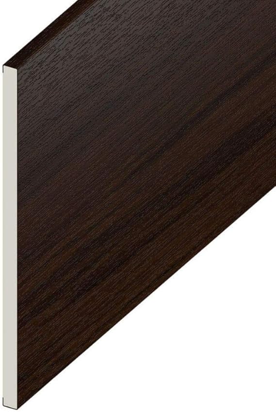200mm Wide - UPVC Plastic Flat Soffit Board Rosewood - Utility/Reveal ...
