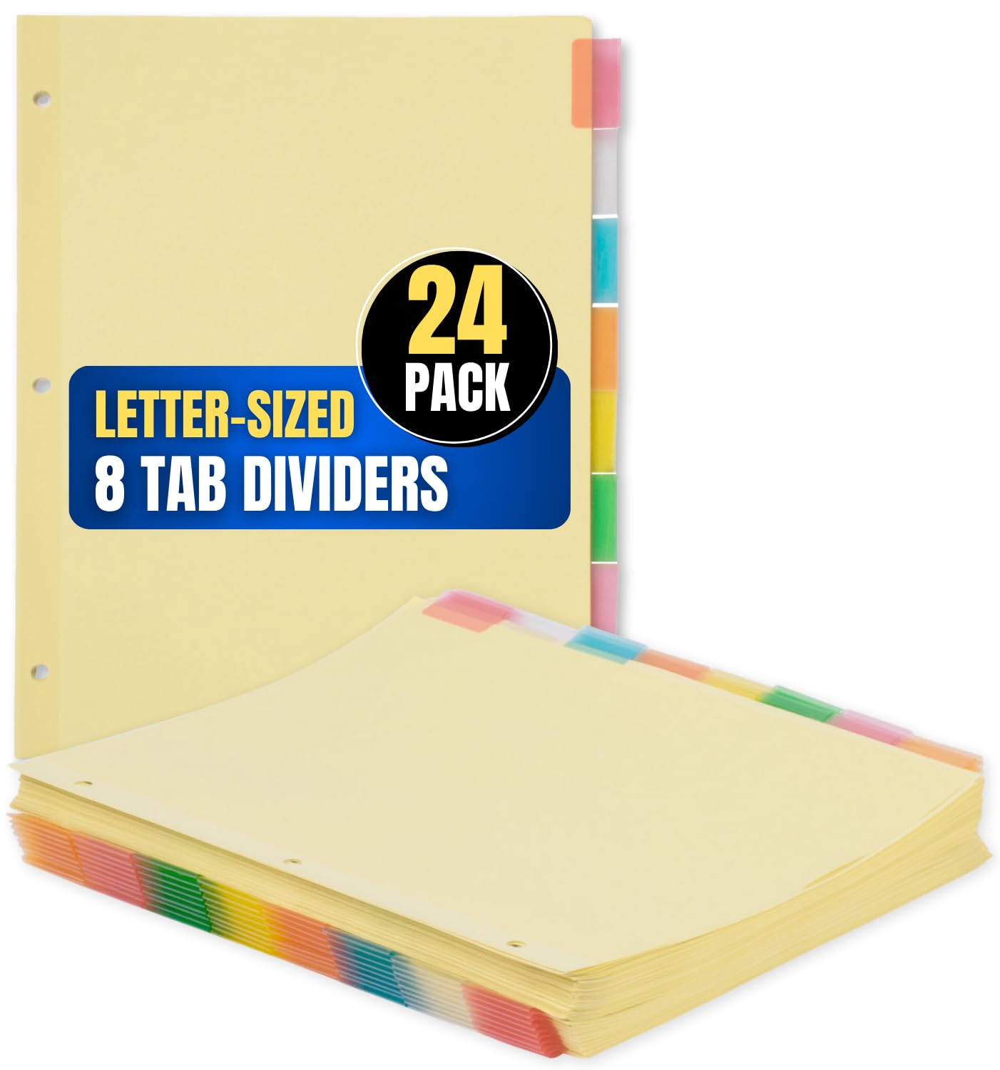 Snapklik.com : 1InTheOffice Dividers For 3 Ring Binder, Binder Dividers