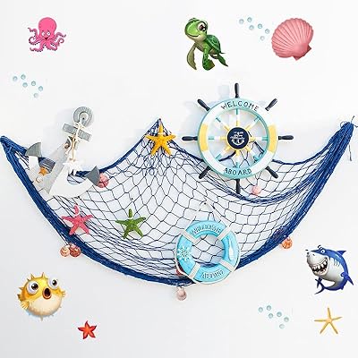 Cotton Fishing Net Decorative 79 Inch Beach Themed Philippines | Ubuy