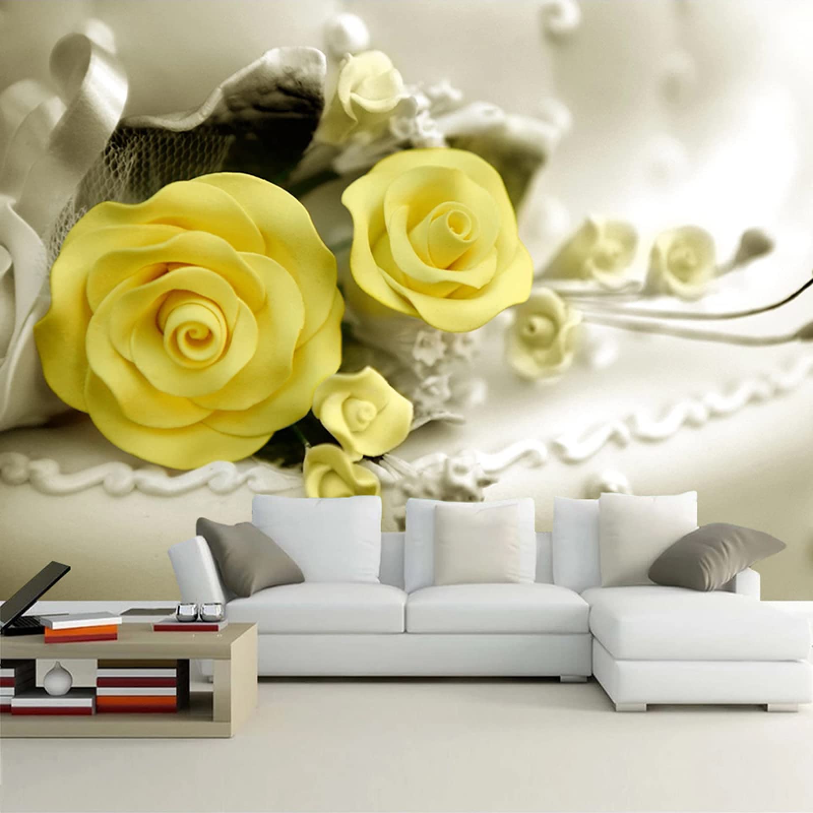 Yellow Rose Wallpaper 3d