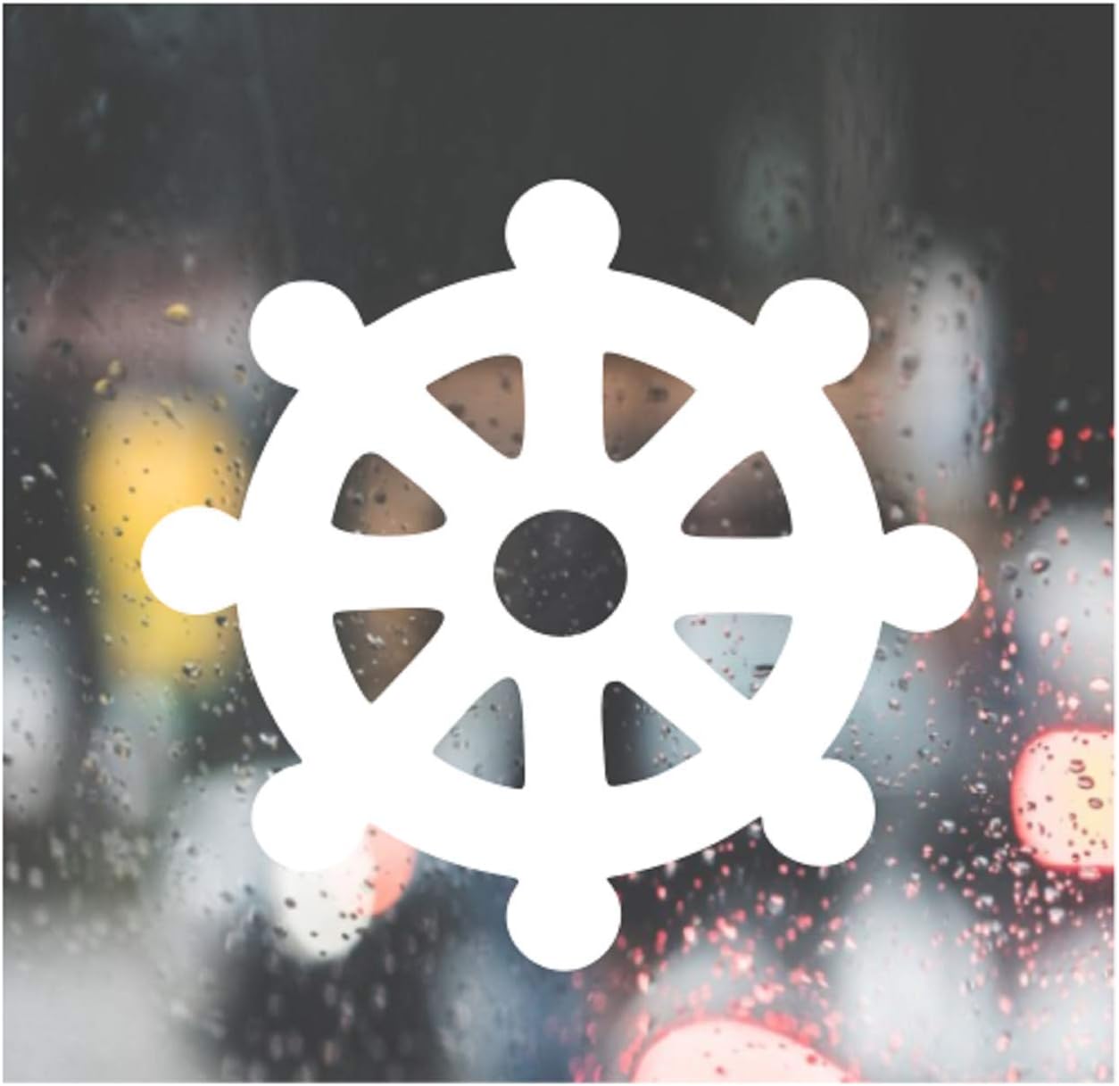 Amazon.com - Dharma Wheel Vinyl Die Cut Decal Bumper Sticker, Auto ...