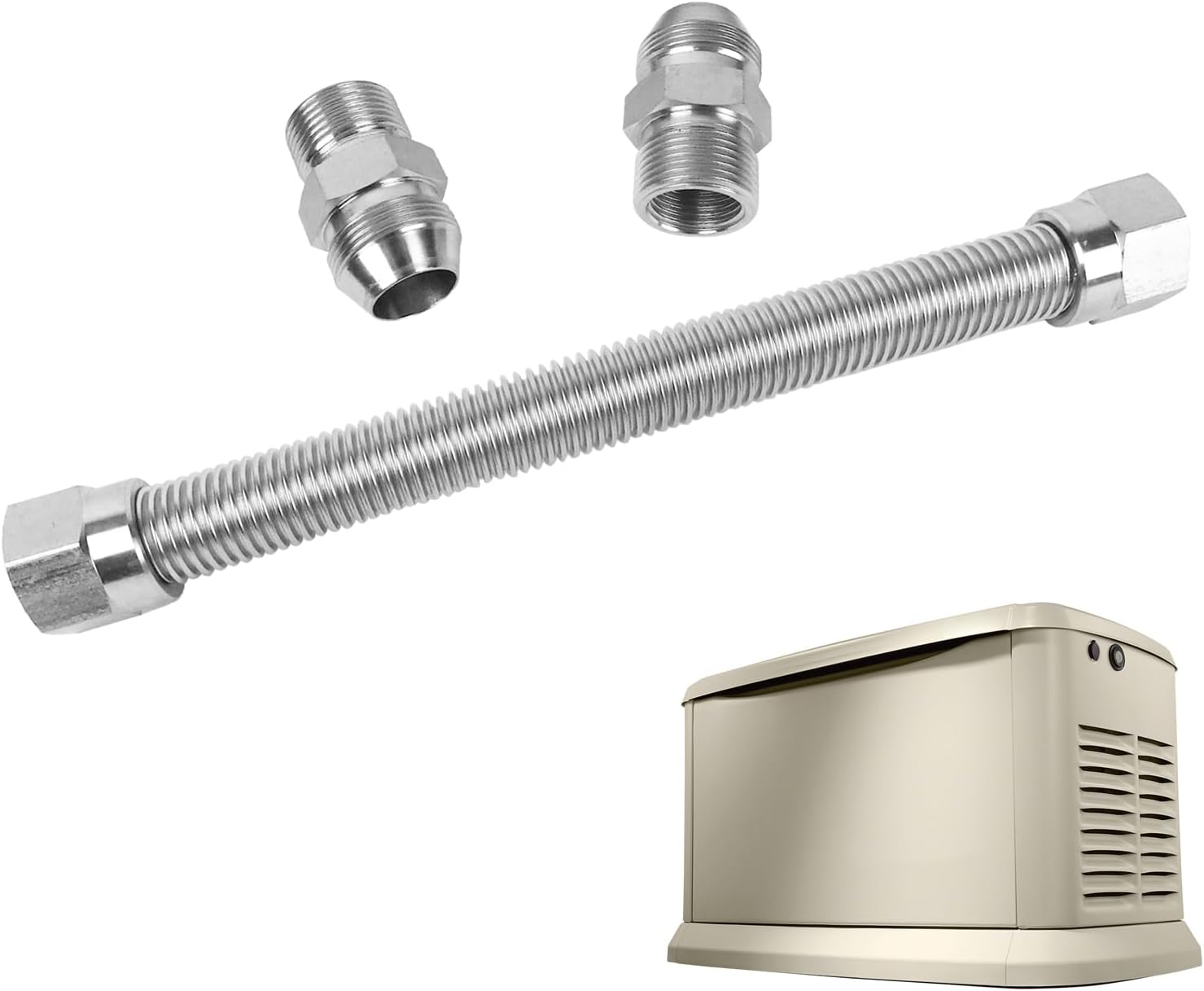 Amazon.com : Gas Supply Line 0L4836A Fuel Line Flex 3/4 No PVC Part fit ...